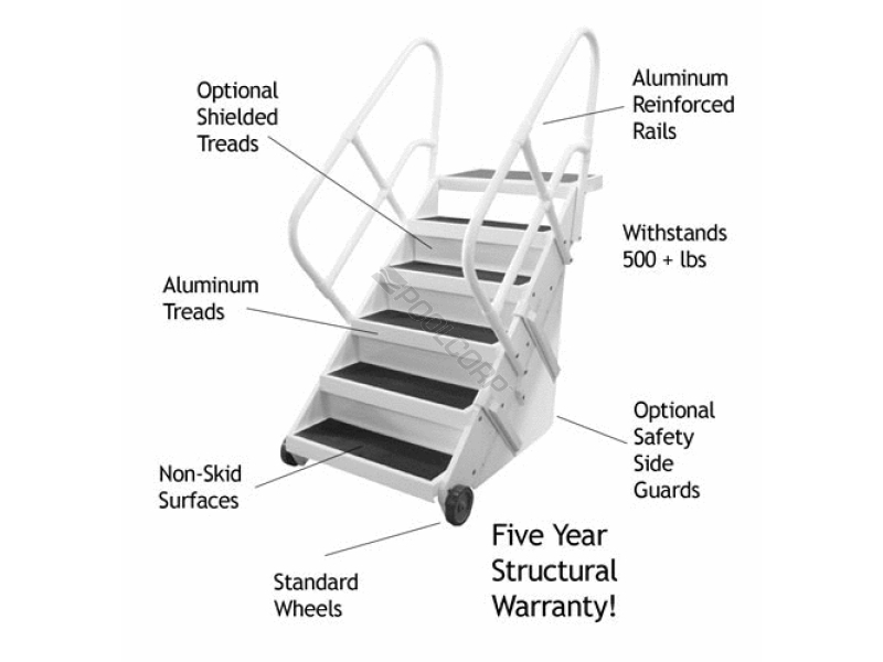 POOL360 - AQUA STEP ELITE HD 4 STEP 8.5" RISER